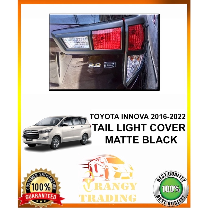 Toyota Innova 2016 to 2023 Taillight cover MATTE BLACK / CHROME V1 / V2 ...