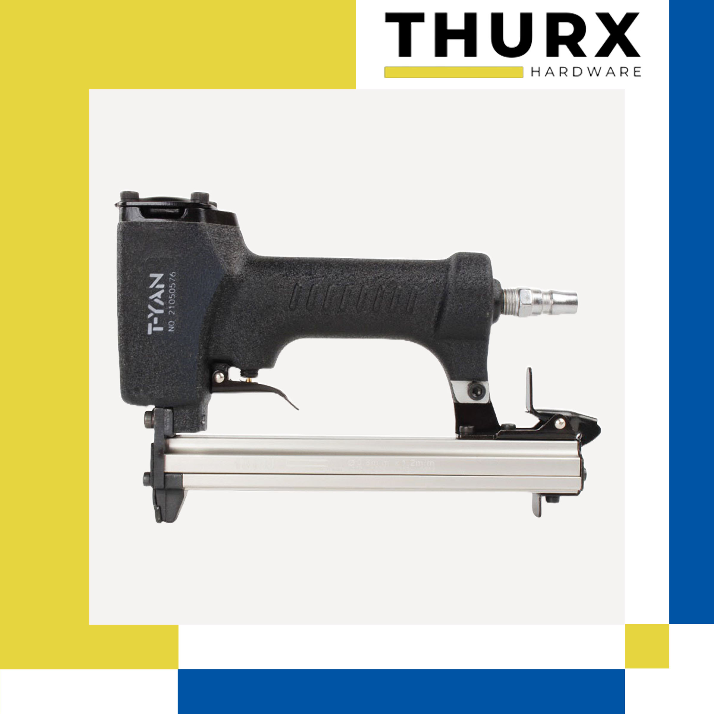 Thurx Air Tacker 1013J Gun Heavy Duty Pneumatic Staple Air Nailer Nail ...