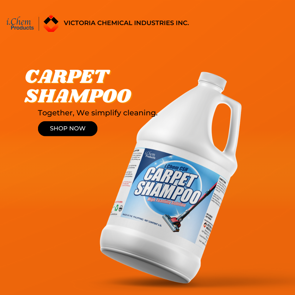 ICHEM PRODUCT CARPET SHAMPOO 1 GALLON (FABRIC SHAMPOO, CAN BE USE IN ...