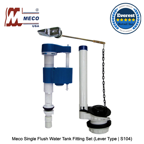 Meco Single Flush Water Tank Fitting Set (Lever Type | S104) | Lazada PH