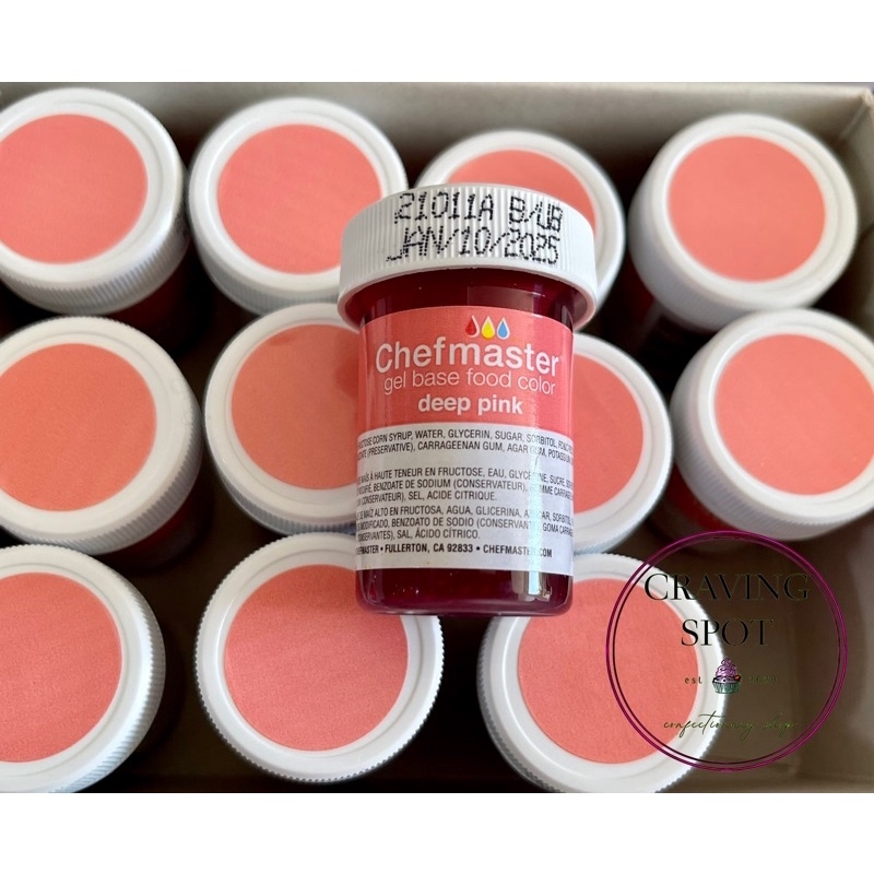 220 CHEFMASTER GEL BASE FOOD COLOR DARK COLOR/Expiration Date :2024 ...