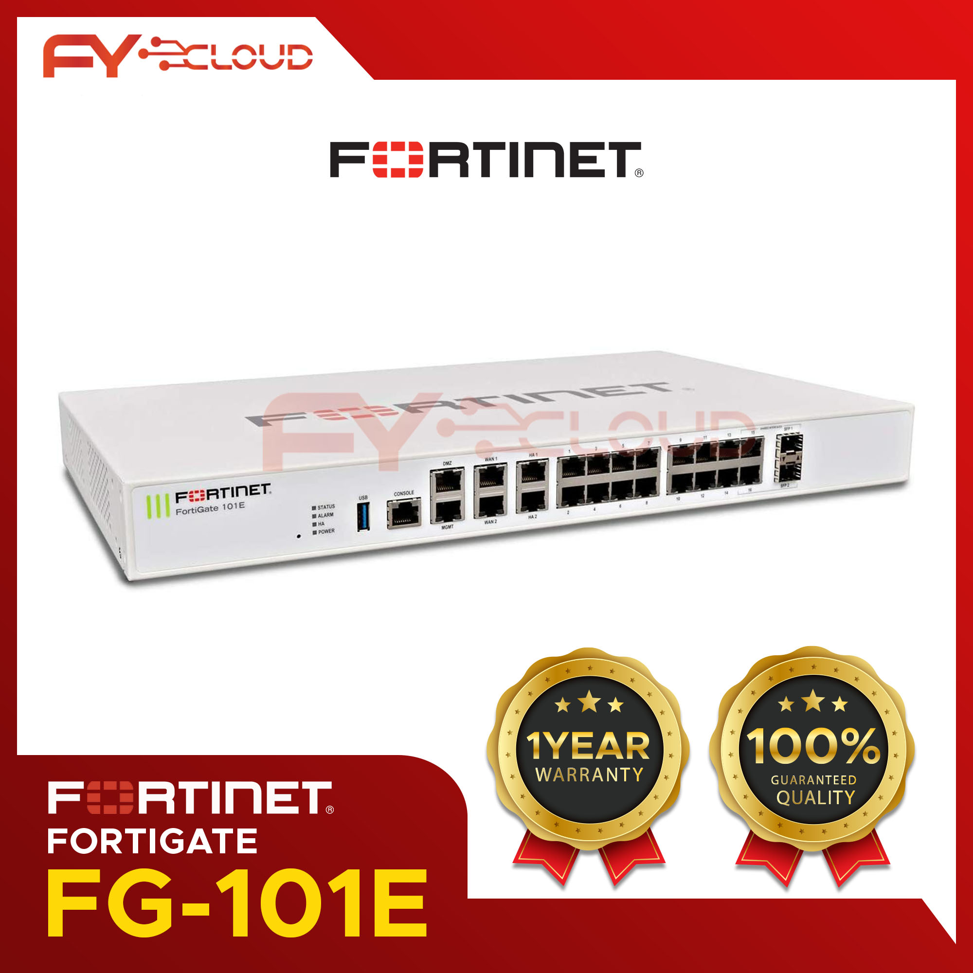 FG-101E - Fortinet NGFW Middle-range Series FortiGate 101E Next Generation Firewall (NGFW ...