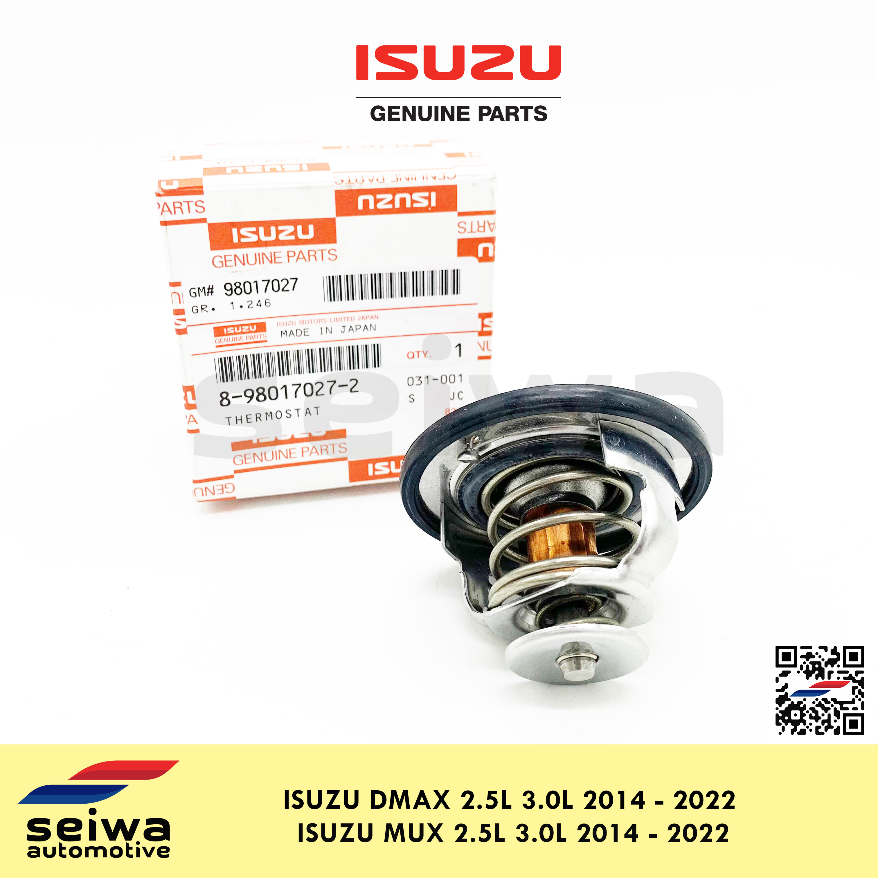 [2014 - 2022 2.5L 3.0L] Isuzu Dmax Thermostat - [2014 - 2022 2.5L 3.0L ...