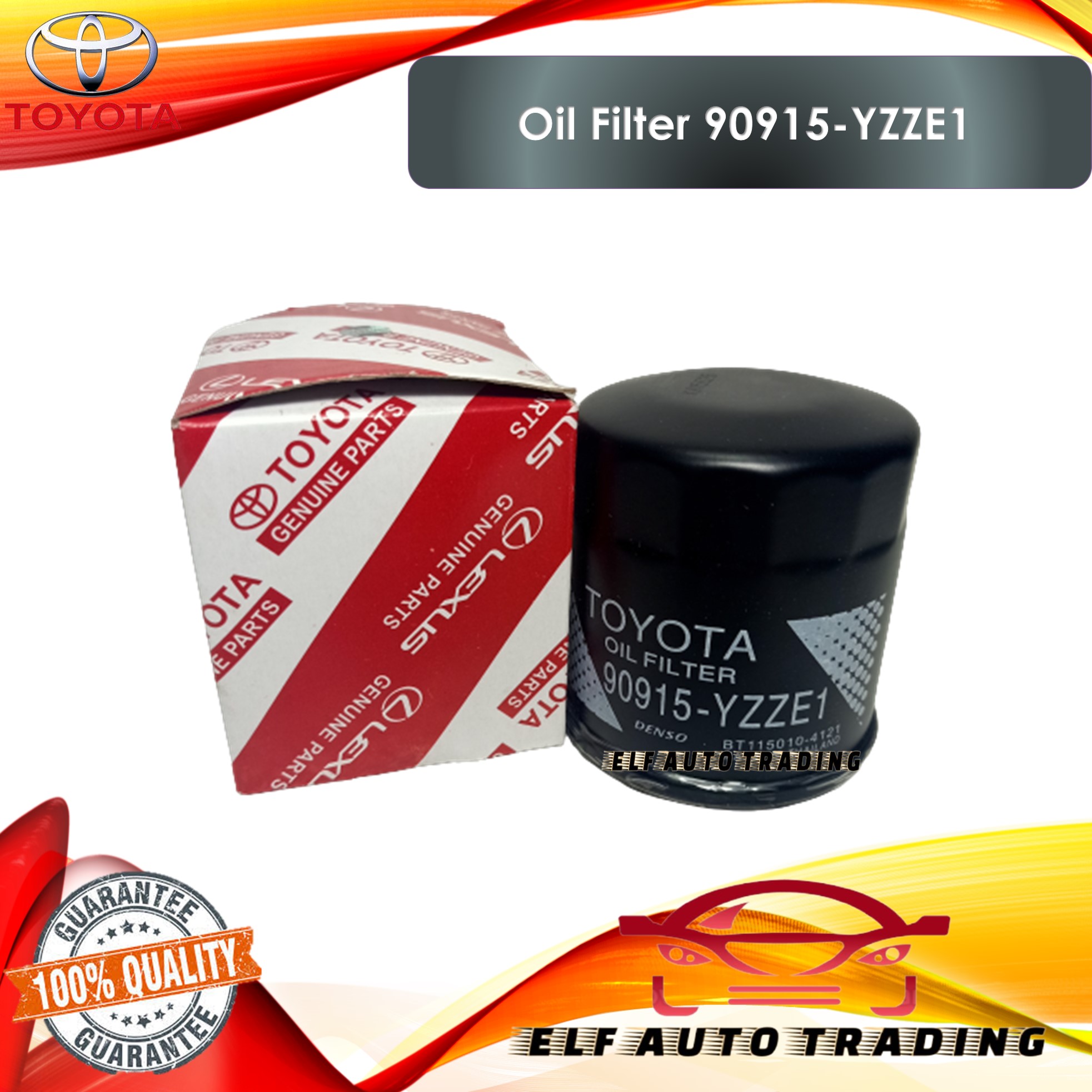 Oil Filter (90915-YZZE1) for Toyota Vios, Toyota Yaris, Toyota Altis ...