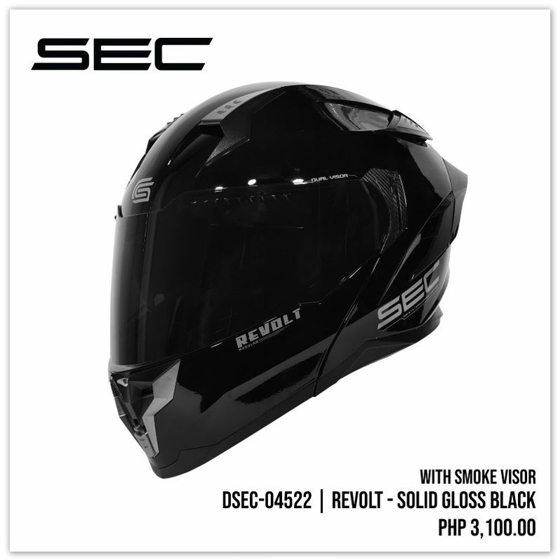 hot sale Revolt modular helmet with freebies (sec brand) | Lazada PH