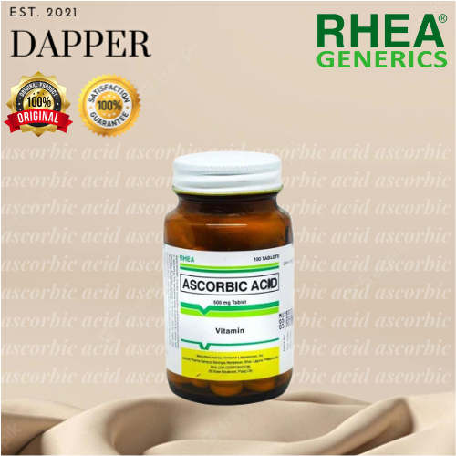 Vitamins ASCORBIC ACID Rhea Authentic Brand500mg 100 Tab | Lazada PH