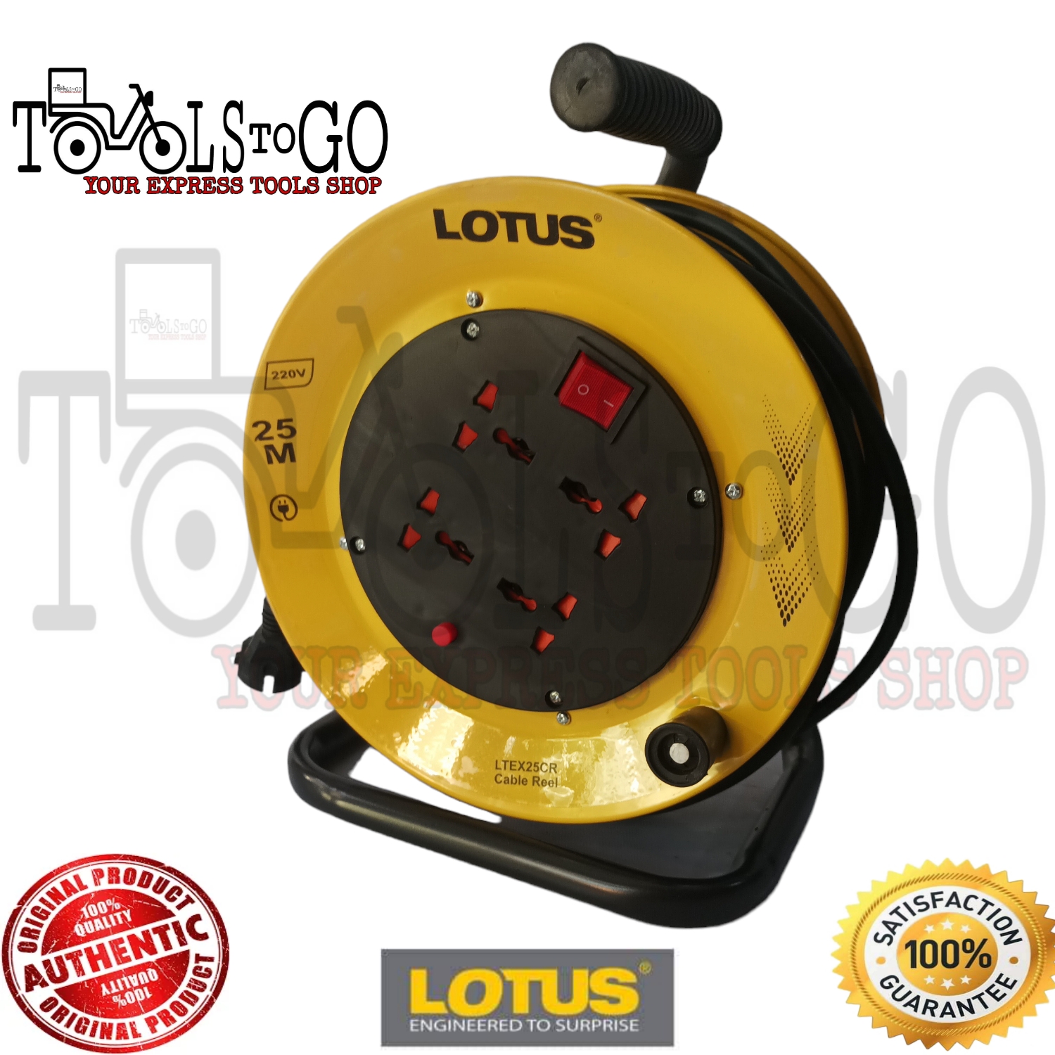 LOTUS Cable Reel Extension Wheel Outlet AWG 16 25M LTEX25CR | Lazada PH