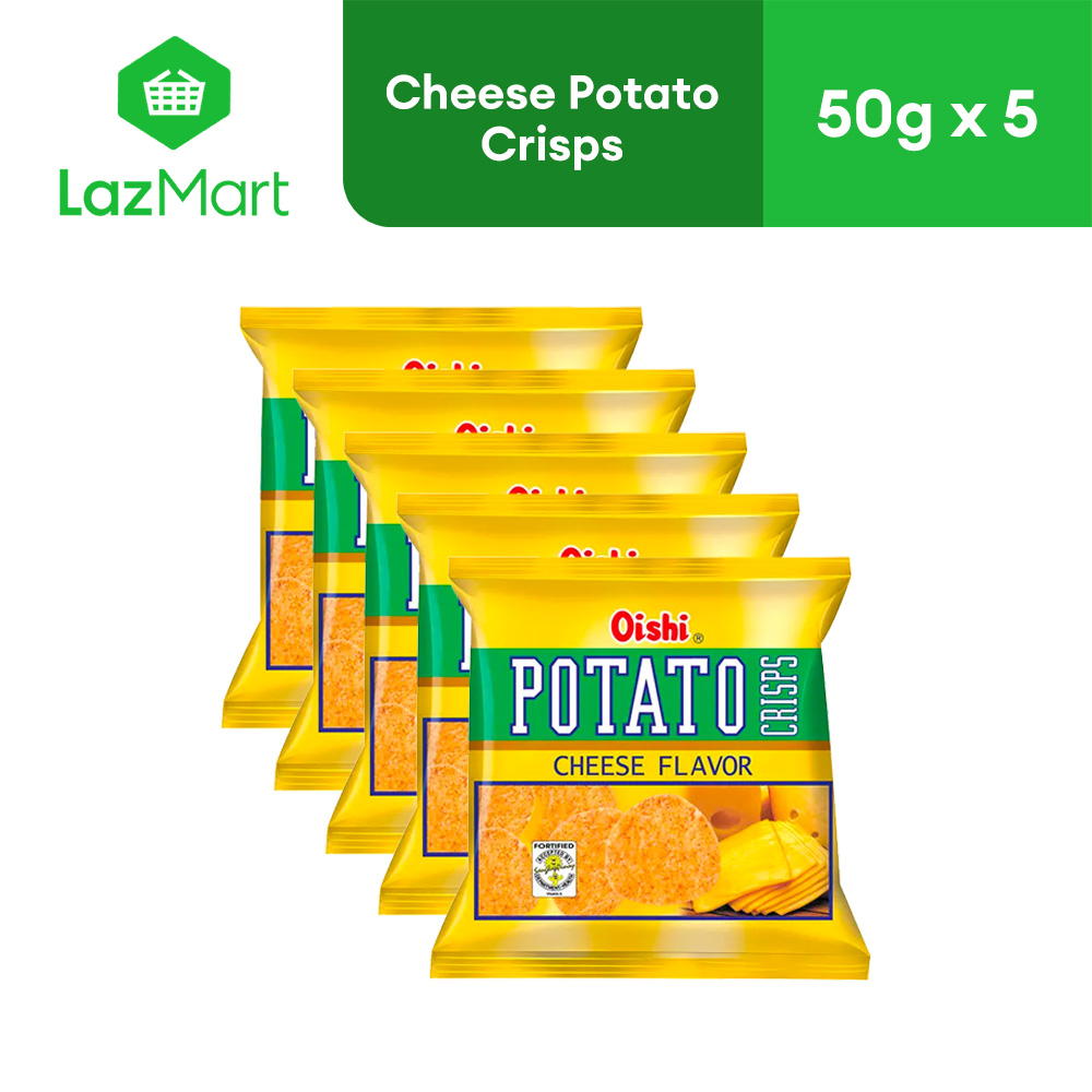 Potato Crisps Cheese Flavor 50G - Pack of 5 | Lazada PH