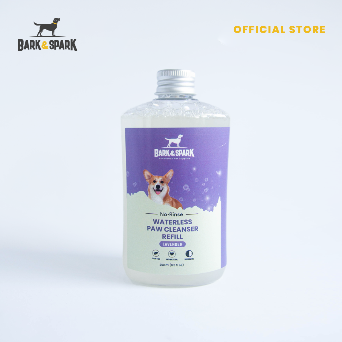 Bark and Spark Natural Paw and Bum Cleanser - No-Rinse Foam, Lavender (100ml, 250ml) | Lazada PH