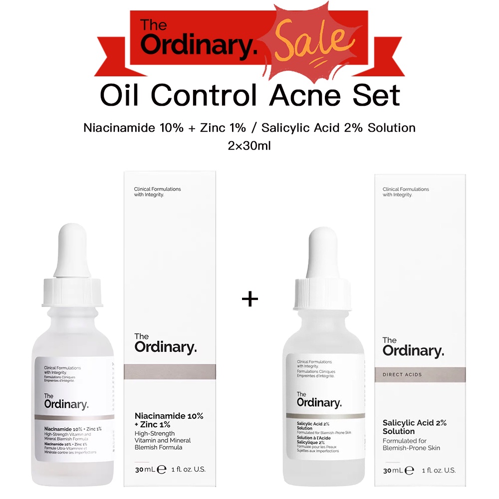 [Promotion] The Ordinary Acne Serum Set - Niacinamide 10% + Zinc 1% ...