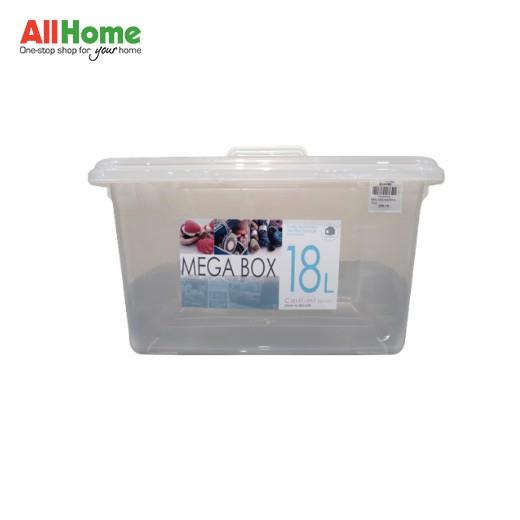 MEGABOX Storage Box Carrie-Mi Series 18 Liters (Trans Blue Trans Clear ...