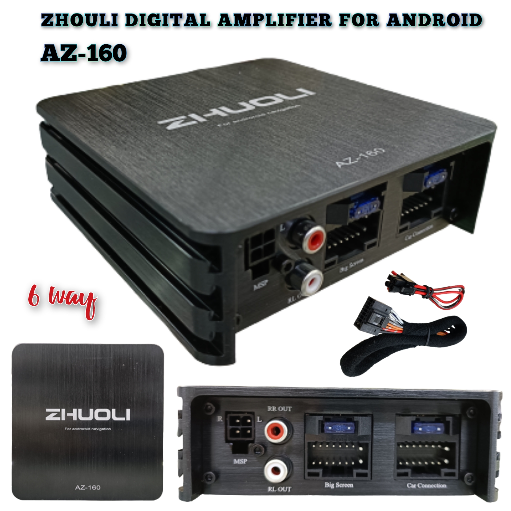 OCPA 6 Channel Plug & Play Digital AMPLIFIER 4 Ohms for Car Android ...