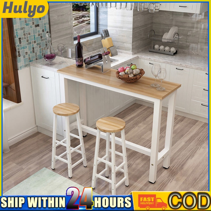 【COD】Mini Bar Table and Chairs Set 1 pc Bar Table and 2 pcs Bar Stool ...
