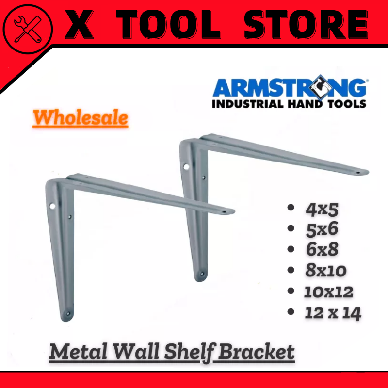 Armstrong Steel Wall Shelf Bracket Angle Bracket Heavy Duty Shelves ...