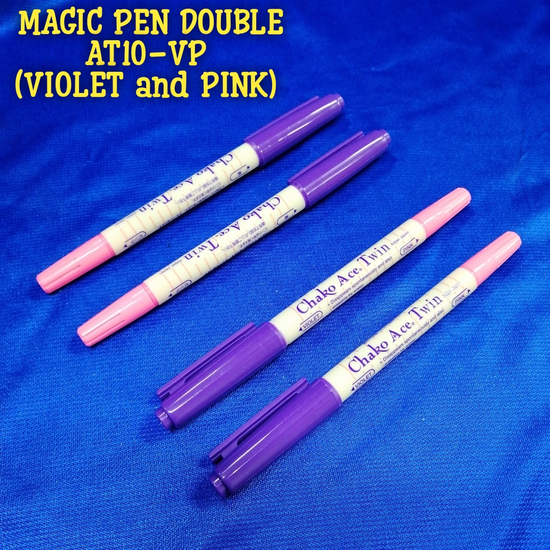 MAGIC PEN SEWING MARKER FOR CLOTHES/GARMENTS (CHACO ACE TWIN PINK AND VIOLET) | Lazada PH