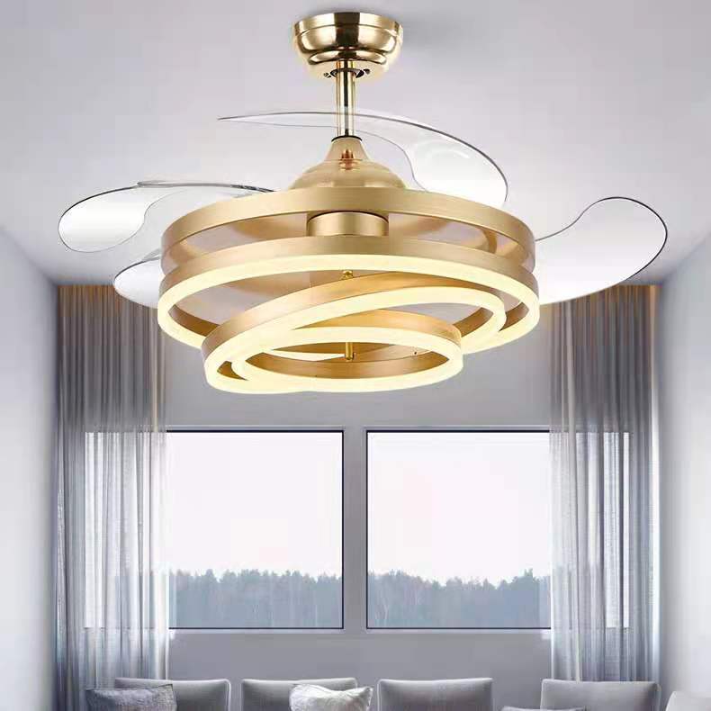 CHNT Ceiling Fan With Light Remote Control Retractable Ceiling Fan ...