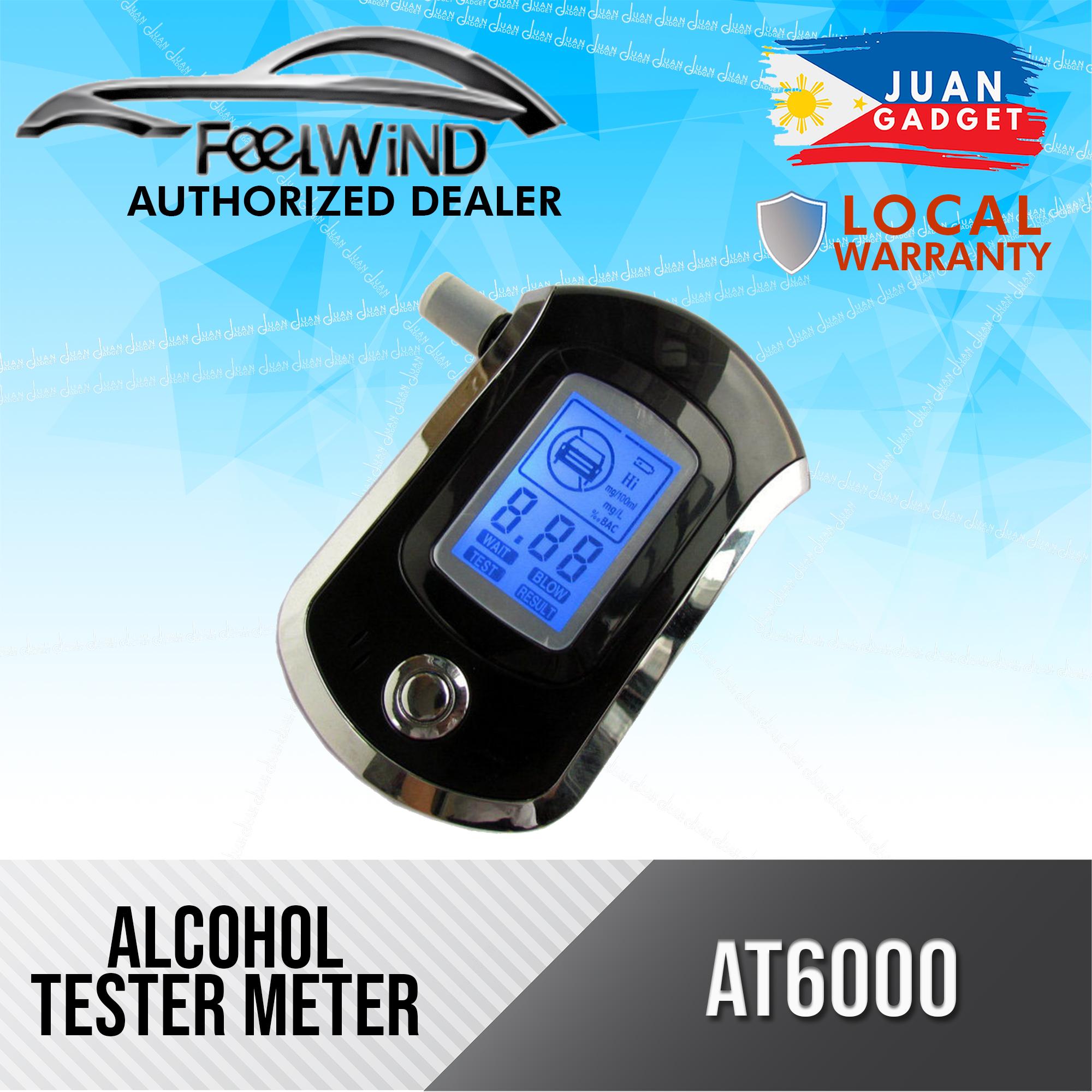 Feelwind AT6000 Breathalyzer Digital Alcohol Tester Analyzer Portable ...