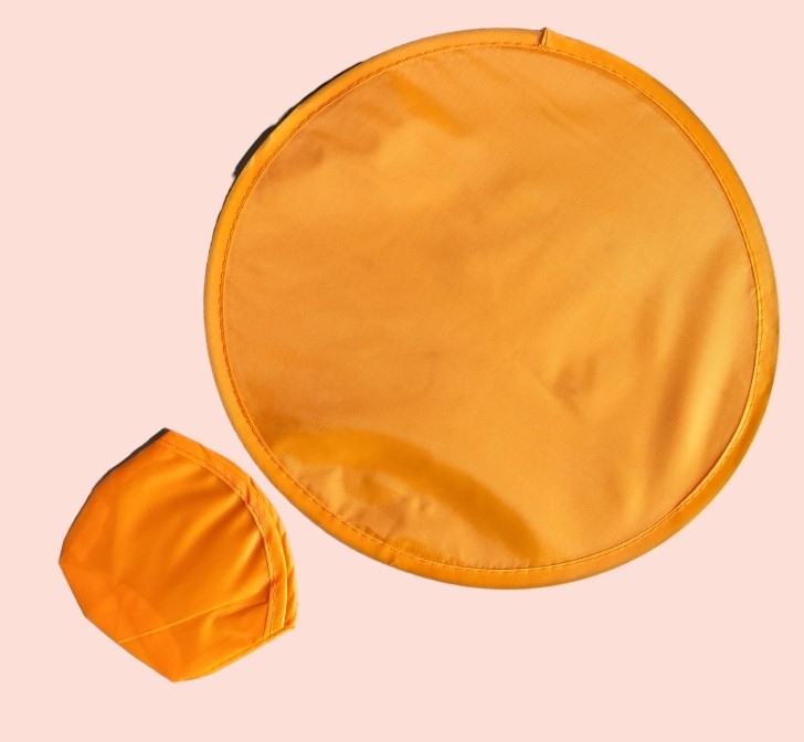 Foldable Round Fan Plain Nylon Colorful Frisbee Folding Fan | Lazada PH