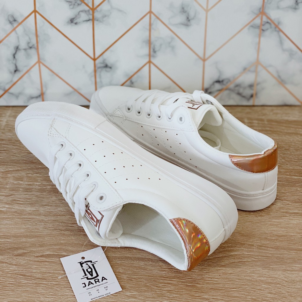 Mariah-WhiteRose Gold Shoes by JARA | Lazada PH