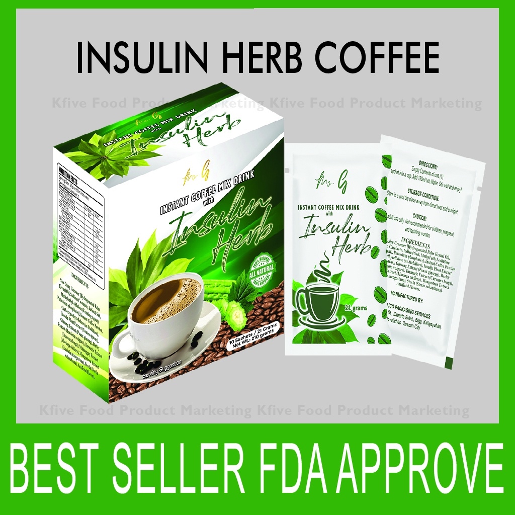 dssh5 Insulin Herb Coffee 10 Sachet per box Ms G | Lazada PH
