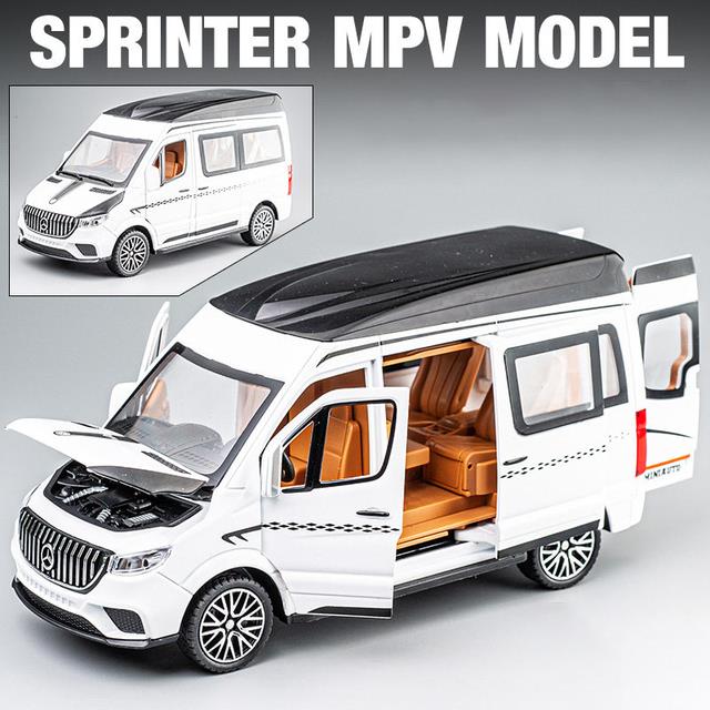 1:24 Alloy Bus BenzS Sprinter MPV Van Alloy Toy Car Diecast MPV Model ...