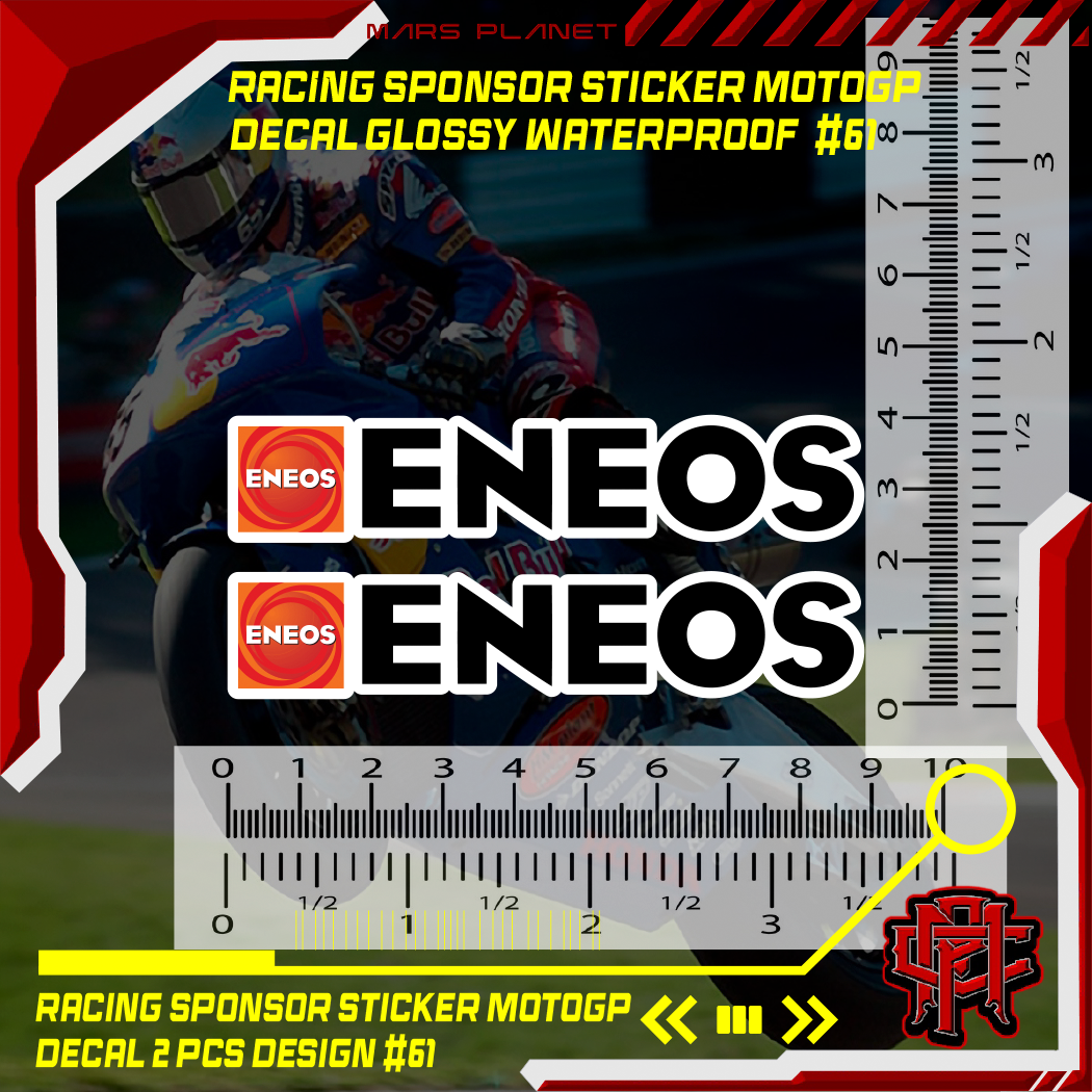 Racing Sponsor Sticker Motorcycle Helmet Decal Waterproof Car Sticker ...