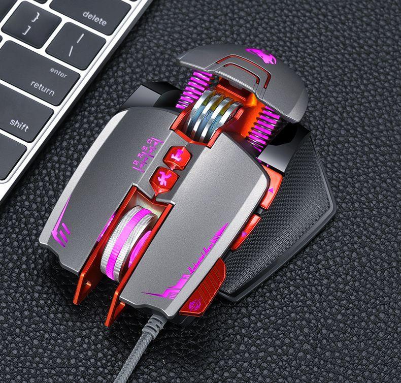 RPO T-WOLF V9 Mouse Ergonomic Lighting Adjustable DPI 8 Keys USB Wired ...
