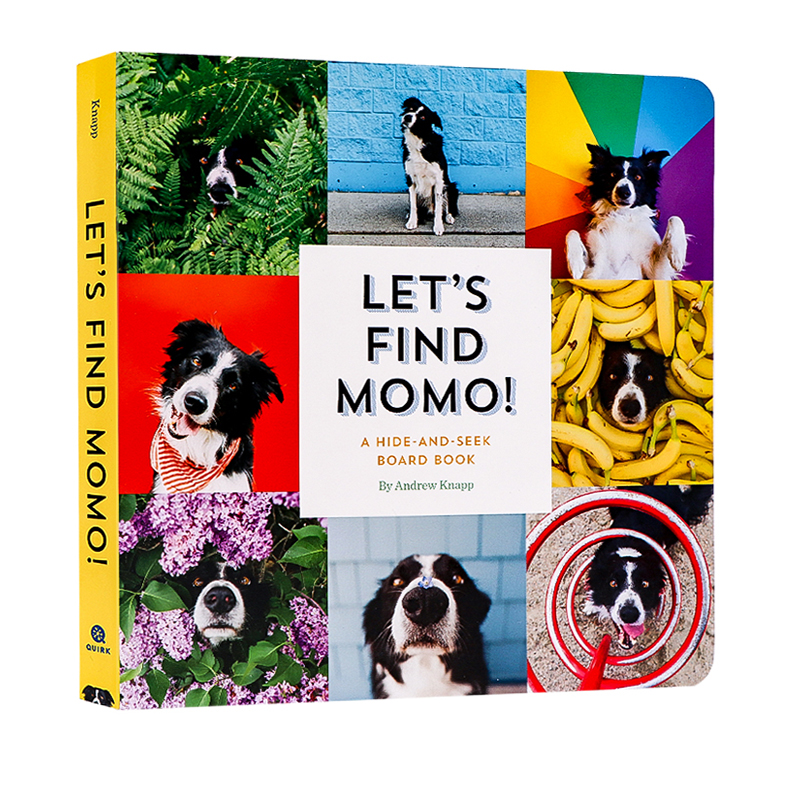Pre sale of English original let' S find Momo let's find Momo Dog Photography Book Children's ...