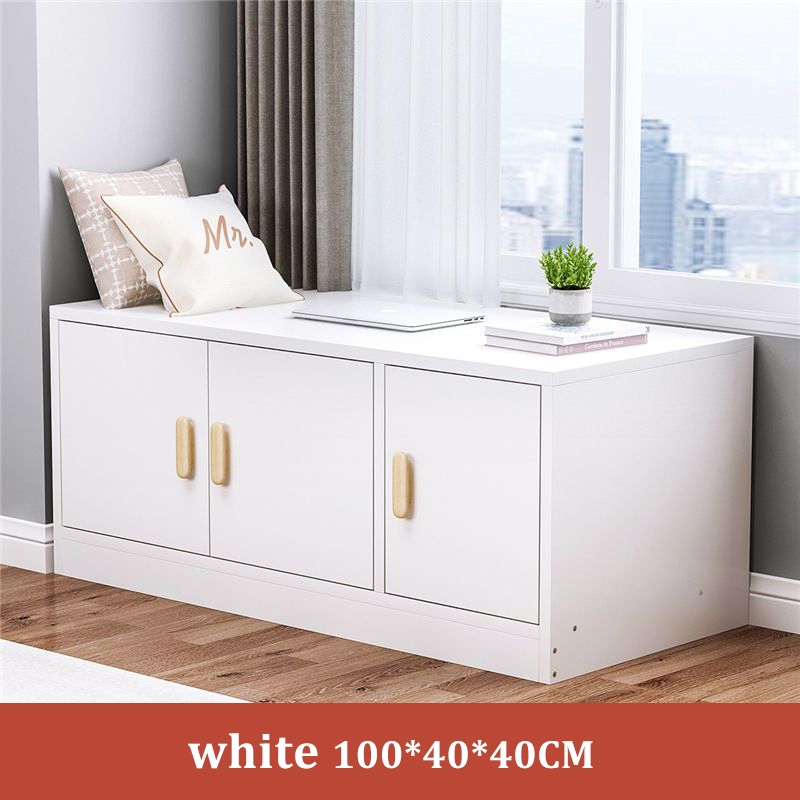 Nordic Household Bedroom Bay Window Storage Cabinet Wooden Balcony ...