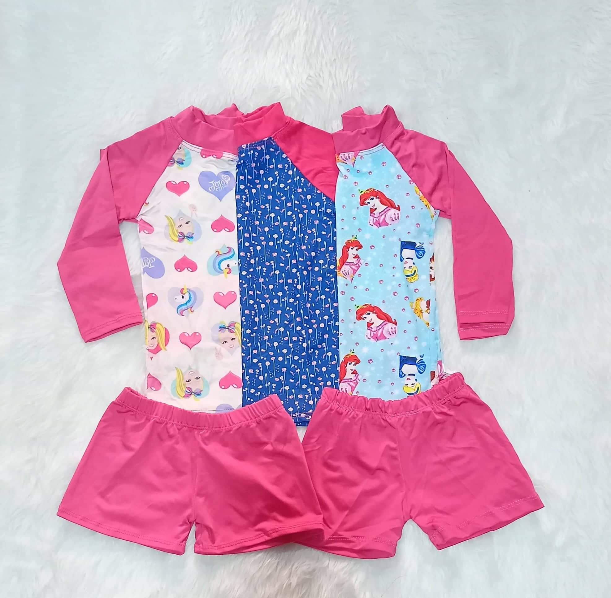 1 Set Assorted Rash Guard For Girls Kids Fits 6 months - 2 years old ...