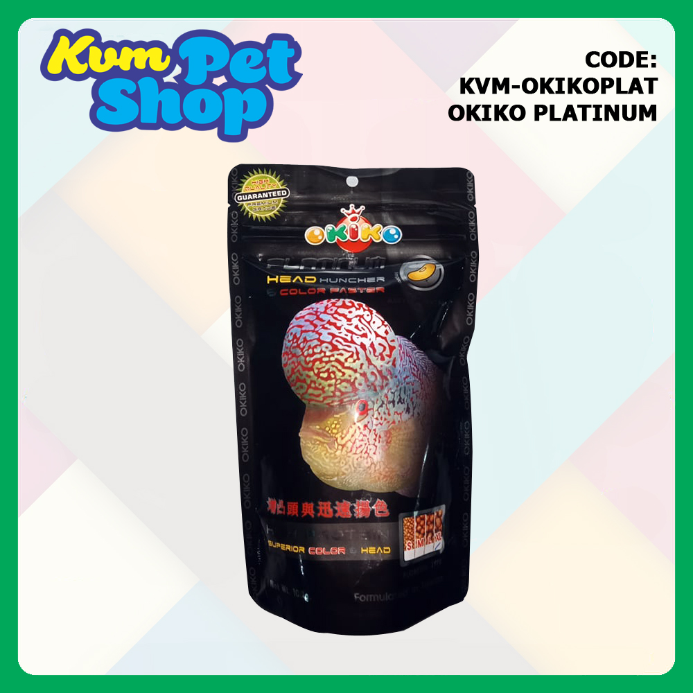 Okiko Platinum, Head Up and Quick Red Head Mark 100 grams Flowerhorn ...