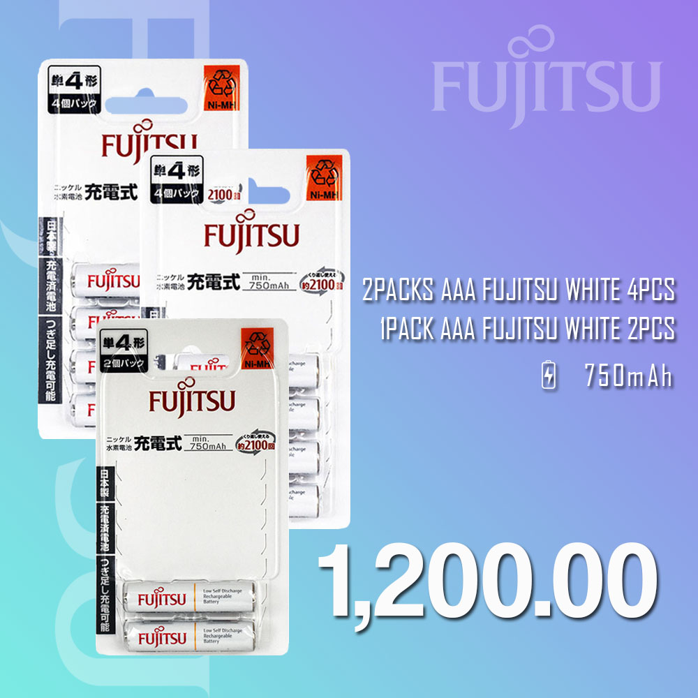 Fujitsu Bundle 2 packs AAA 4UTC (4pcs/pack) + 1 pack AAA (2pcs ...