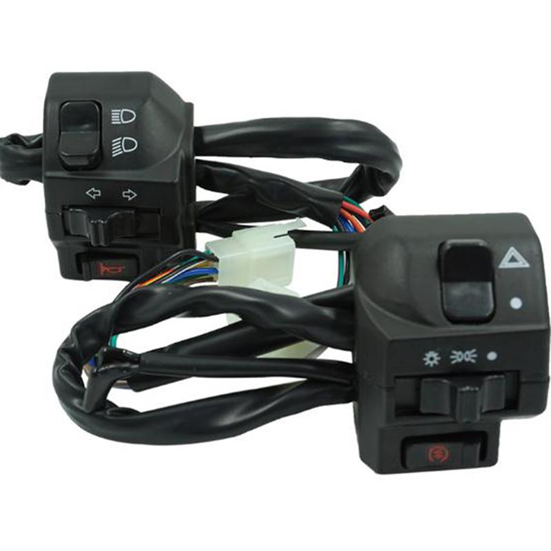 LANG Universal Bike Motorcycle 22mm 7/8" Handle Bar Switch Gear Control ...