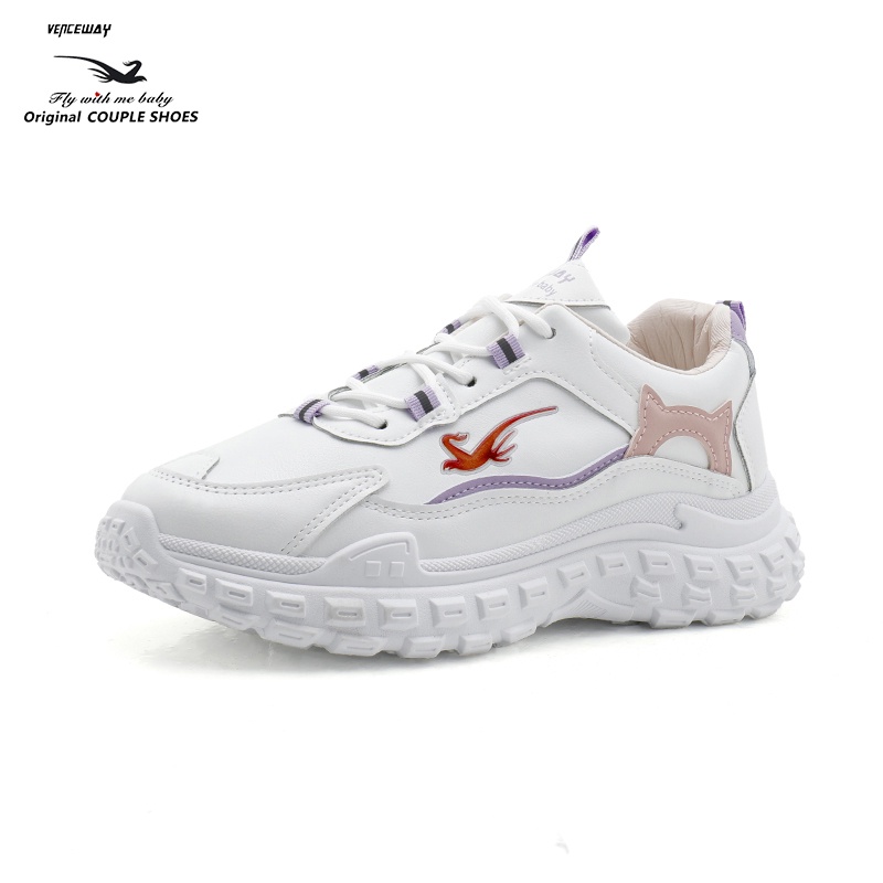VENCEWAY Women Shoes Running Shoes Rubber Shoes Korean Style Women ...