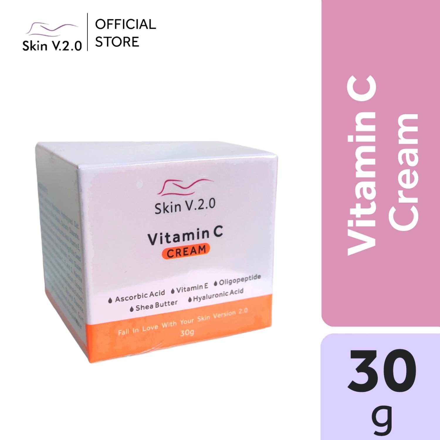 Skin V2.0 Vitamin C Brightening Moisturizing CREAM 30g | Lazada PH