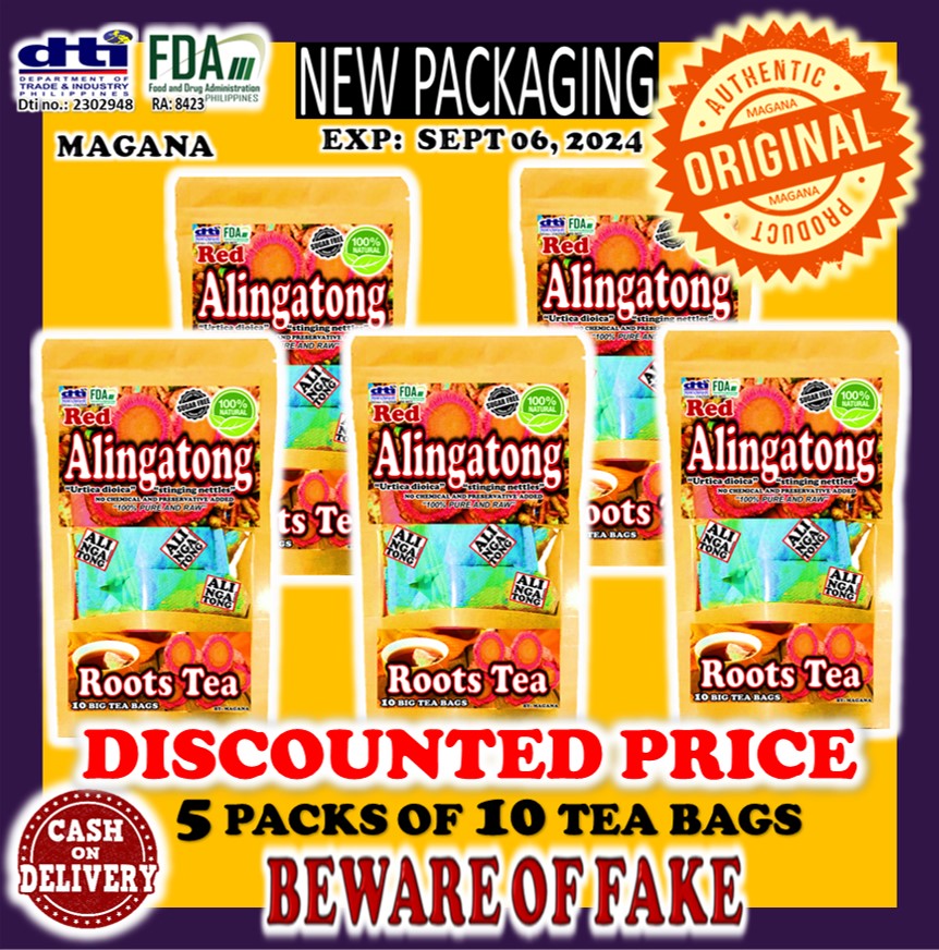 5 packs red Alingatong herbal roots tea | Lazada PH