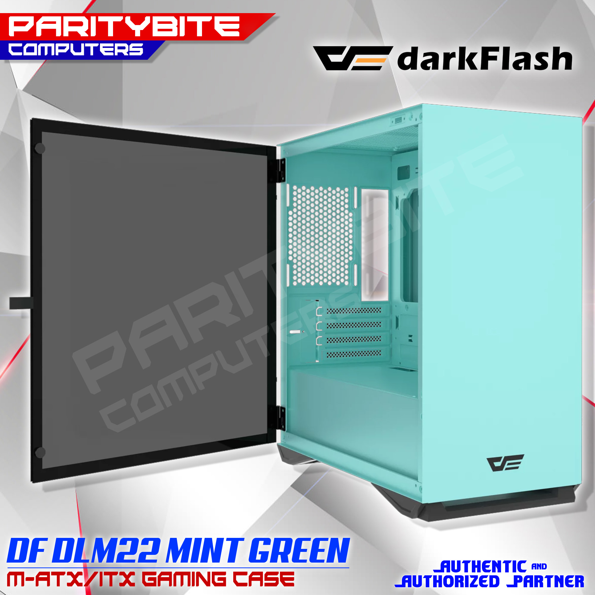 DarkFlash DLM 22 NEO MINT LUXURY M-ATX Door Opening of Tempered Glass ...