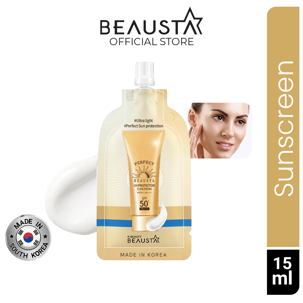 BEAUSTA Spout Pouch Line UV Protector Sunscreen SPF 50+ PA+++ 15ml 1pc ...
