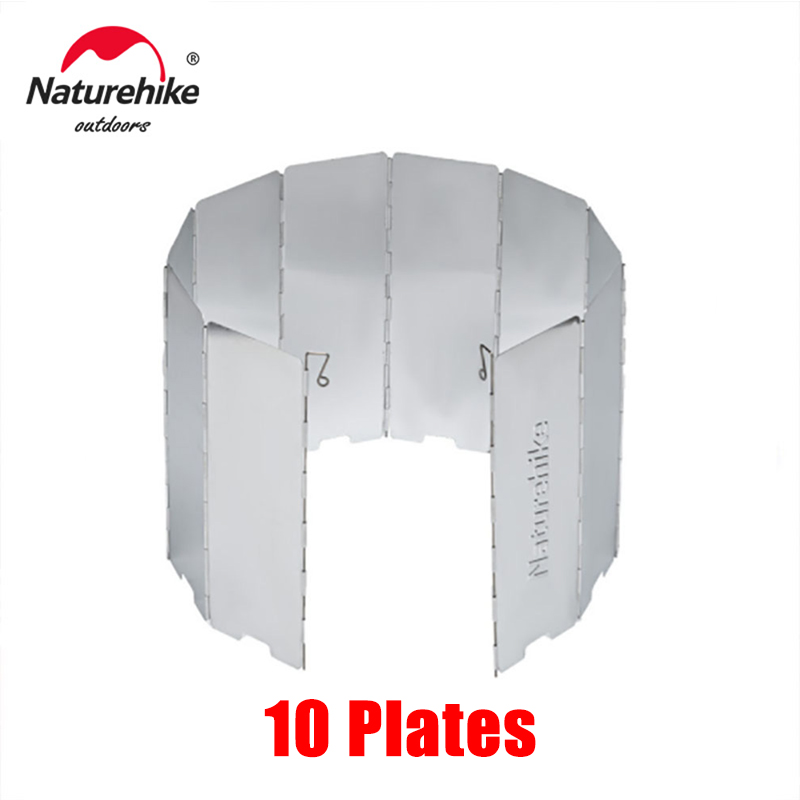 Naturehike Ultralight 10 Plates Outdoor Gas Stove Wind Shield Foldable ...
