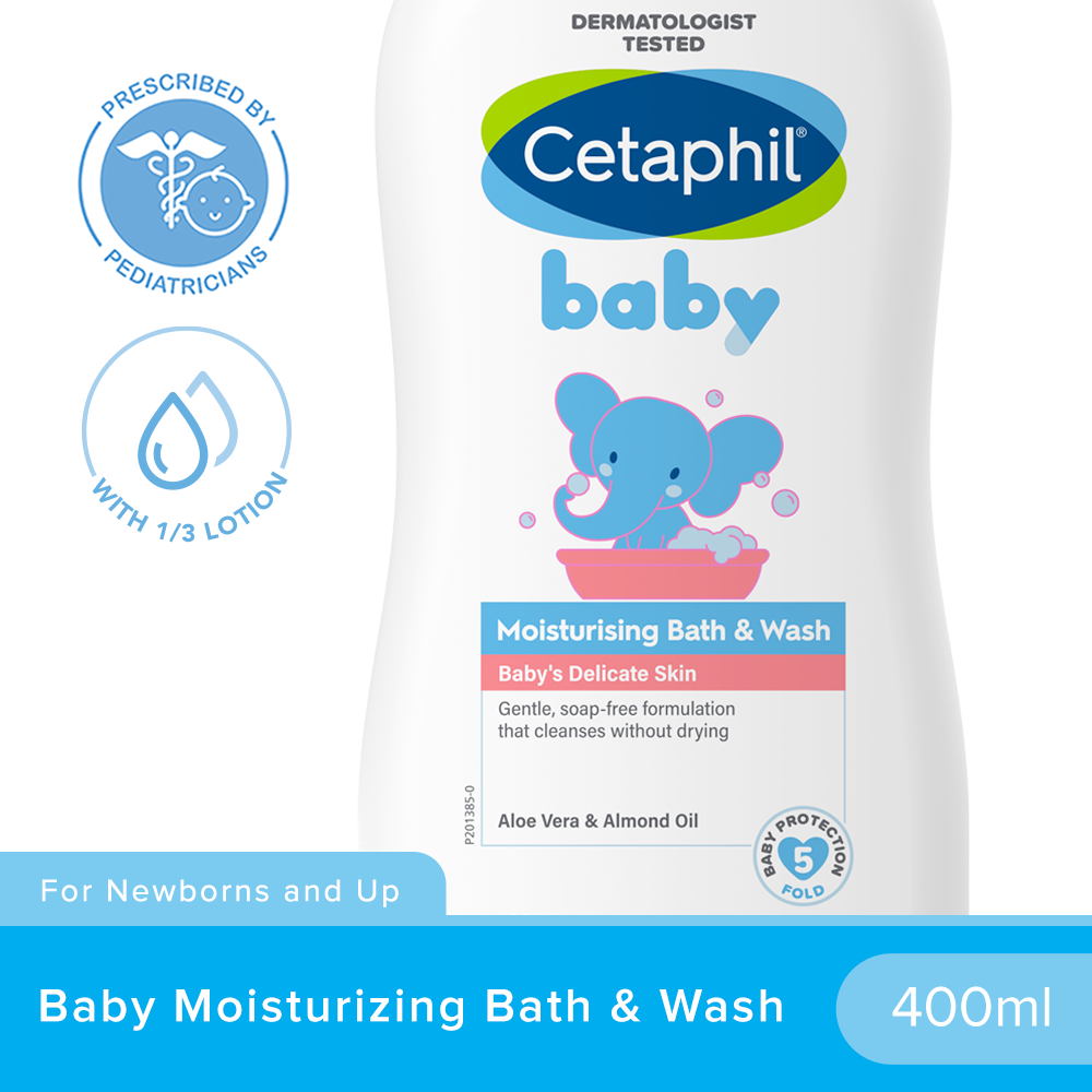 Cetaphil Baby Moisturising Bath & Wash 400ml [with Aloe Vera and Sweet ...