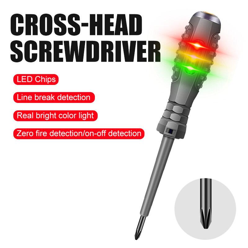 Inductive Test Pen Voltage Tester Screwdriver, Electrical Test Tool ...