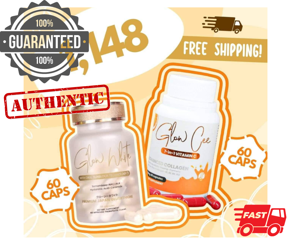 Glow Cee 7in1 Vitamin C with Collagen 60caps, Glow White 60caps | Lazada PH