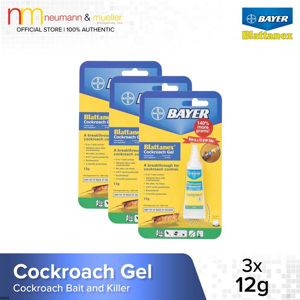 Bayer Blattanex Cockroach Gel Cockroach Killer (12g) 3's | Lazada PH