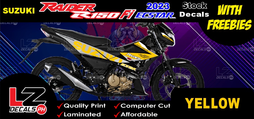 Suzuki Raider R150 Fi (2023) ECSTAR, Motogp Stock Decals / Stickers ...