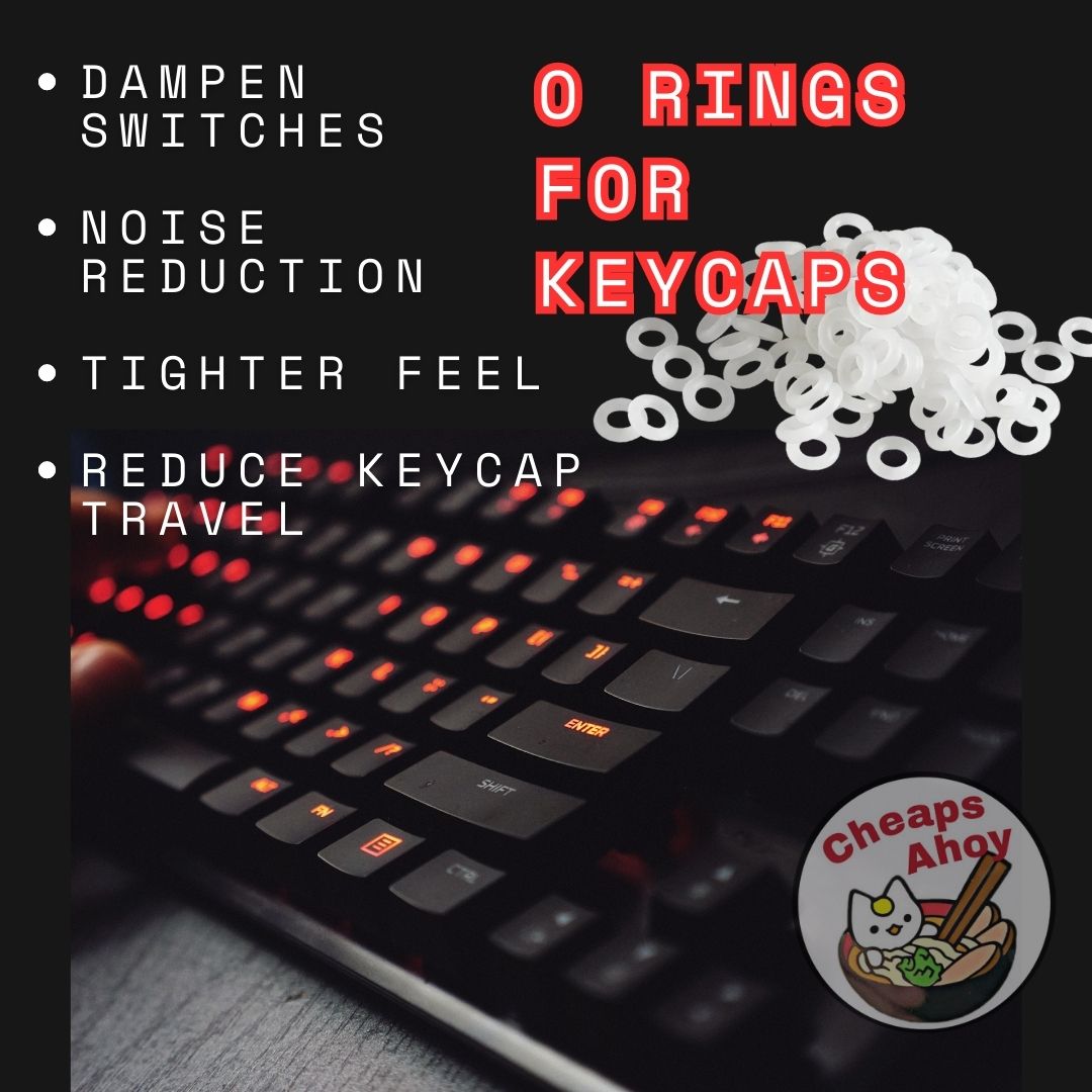 O ring keycaps mechanical keyboard dampener (approx.120pcs) (Local ...