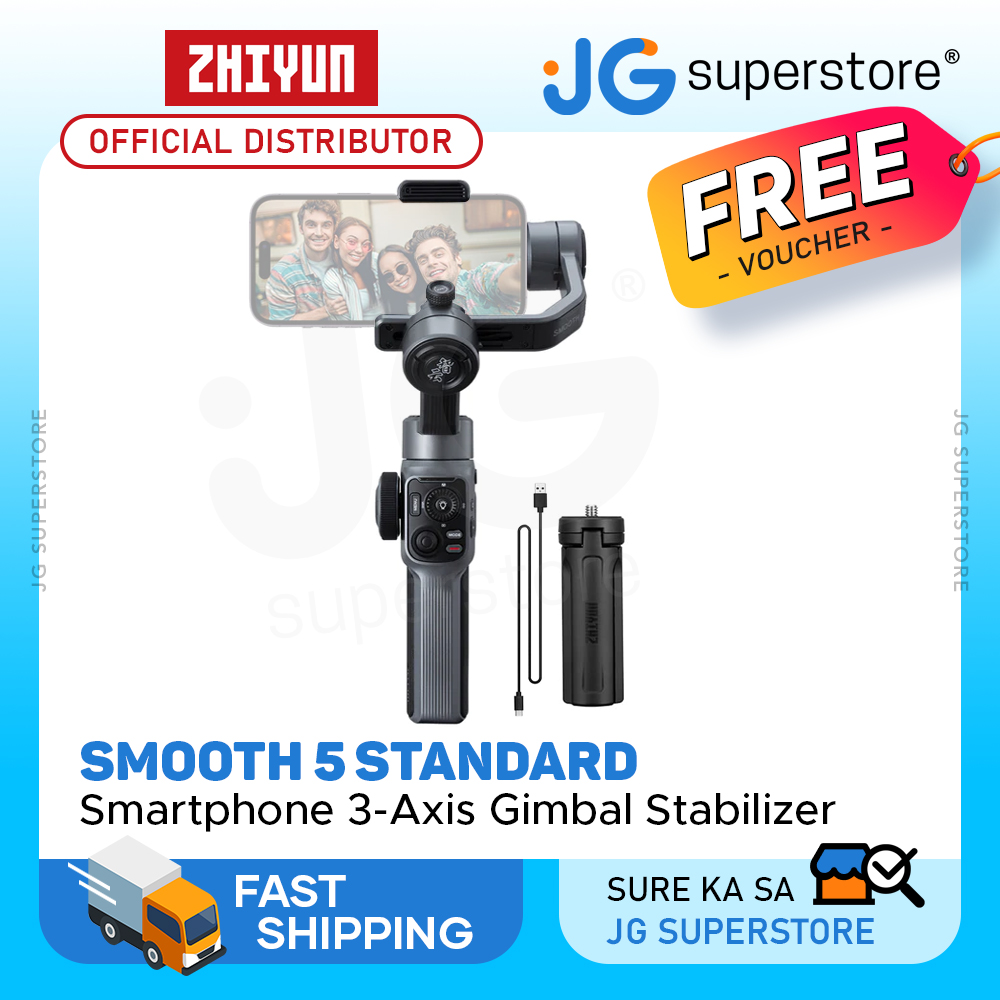 Zhiyun SMOOTH 5S Combo 3-Axis Gimbal Stabilizer with Detachable Tripod ...