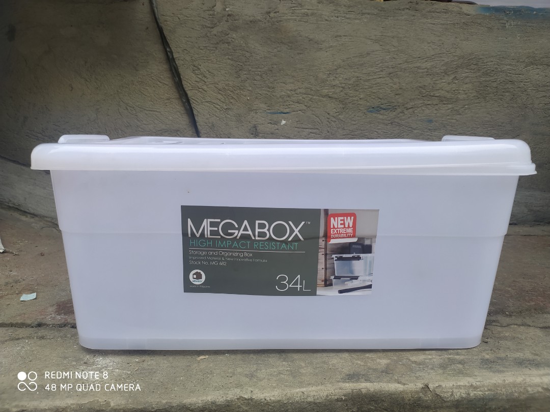 Megabox 34 liters Underbed Storage Box Transparent (MG-682 Mega Box ...