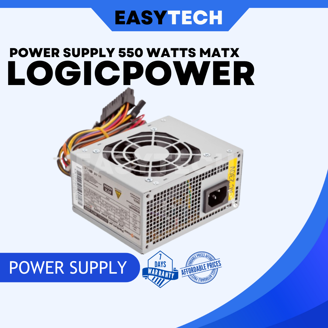 EASYTECH | LOGIC POWER MATX 550W 24 PIN+4PIN (SECOND HAND) PSU-09 ...