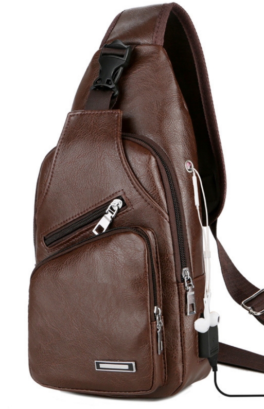 C&JY Fashion Korean Greg Leather External Connectors Cross Bag(MOYS#B4 ...