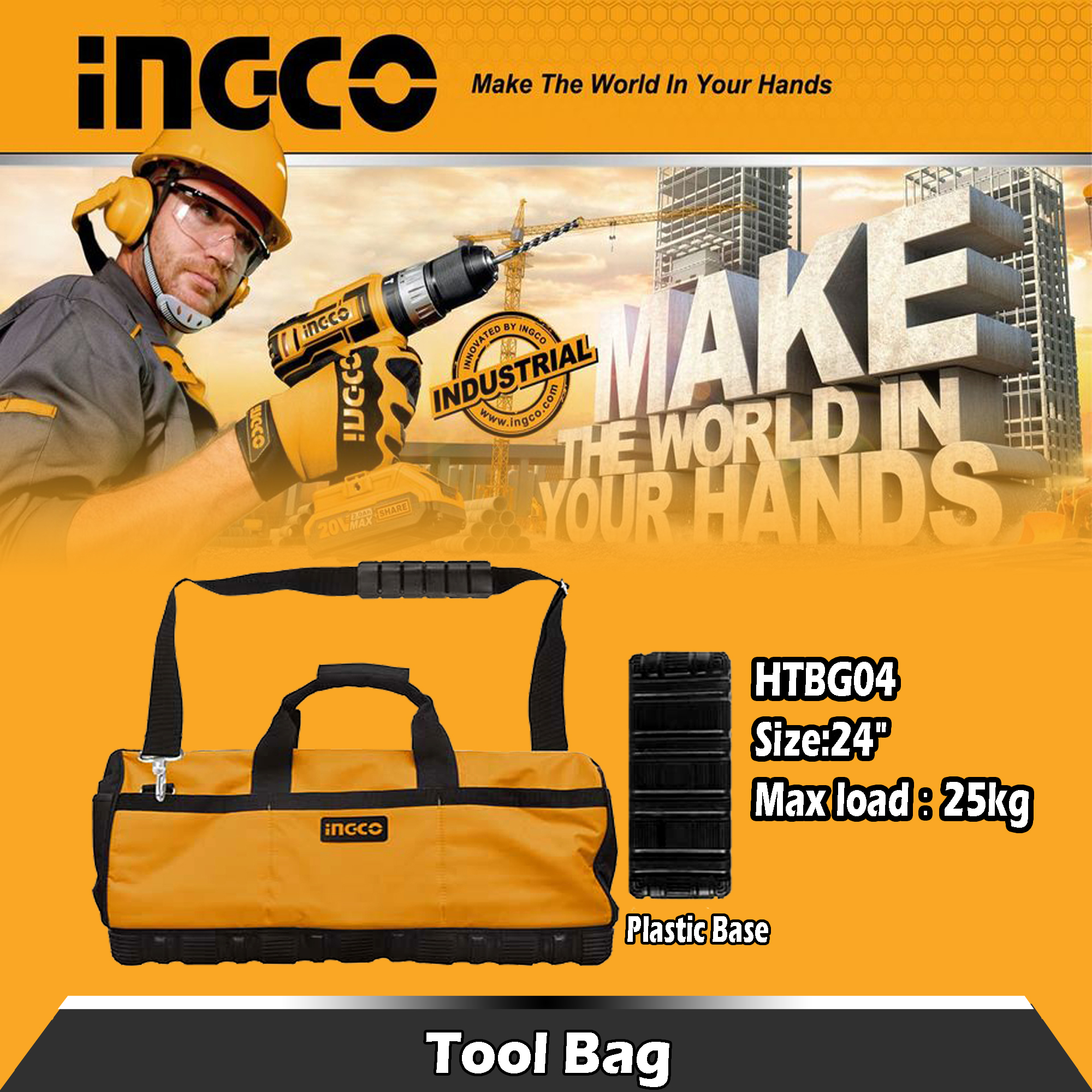 INGCO Tool bag ( Size:24" ) - HTBG04 | Lazada PH